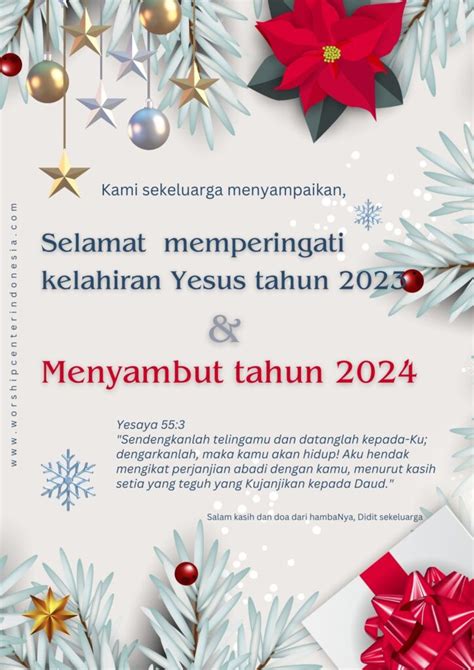 Selamat Memperingati Kelahiran Yesus 2023 Worship Center Indonesia