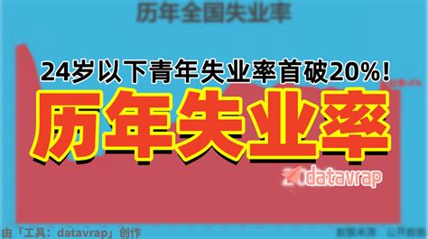 24岁以下青年失业率首破20创2018年有该统计数据以来的新高！就业困局怎么破历年失业率【数据可视化】 知乎