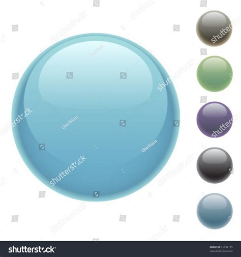 Shiny Navigation Buttons Website Interface Design Stock Vector Royalty Free 15834145