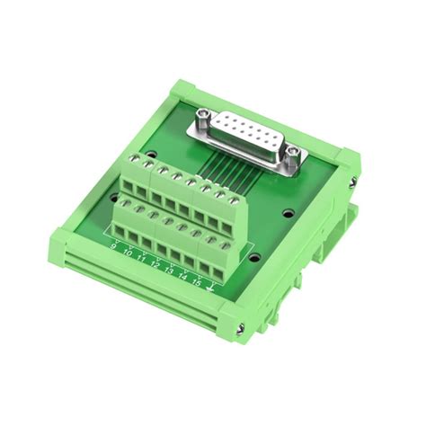 Rail Style D Sub D9 D15 D25 D37 D50 D62 D78 Connector Terminal Adapter Block For Easy