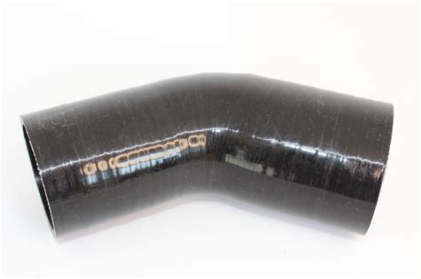 45 Degree Elbow Reducing 80 To 60mm Black Konnect Performance Hoses