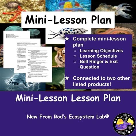 Biological Classification Mini Lesson Plan Editable By Rods Ecosystem Lab
