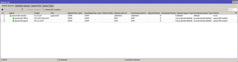 mikrotik single wan dual lan pcq simple queue script example