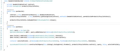 d365fo create a multi select lookup in batch jobs