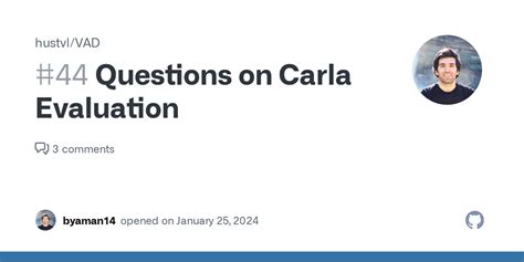 Questions On Carla Evaluation Issue Hustvl Vad Github