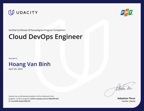 Binh Hoang Van On Linkedin Completed Aws Cloud Devops Course On
