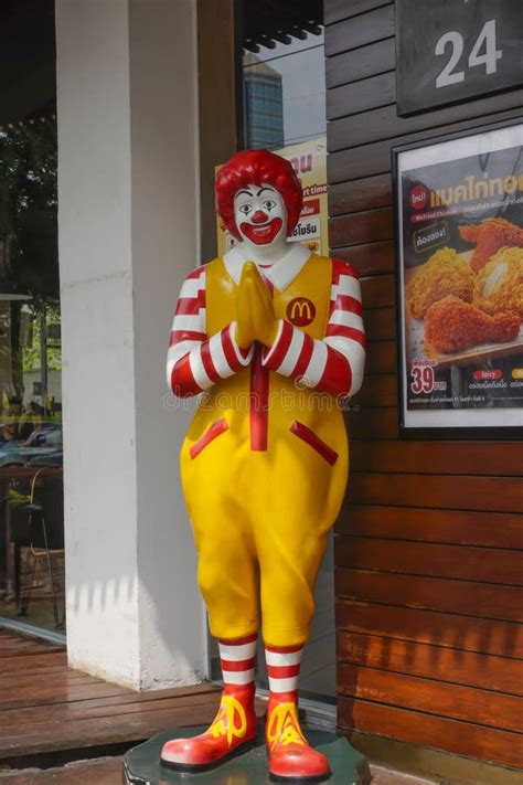 Bangkok Thailand Ronald Mcdonald Statue Editorial Photo Image Of