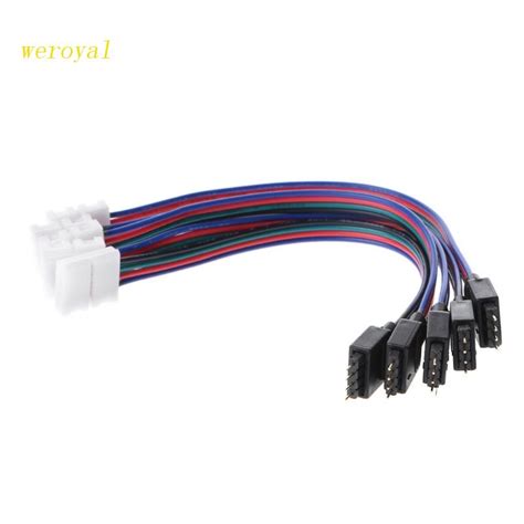 Weroyal สายไฟ Led Rgb 4 Pin 4 Pin 5050 3528 15 ซม 5 ชิ้น Shopee Thailand