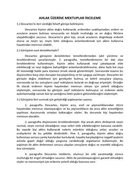 Ahlak Ã Zerine Mektuplar Ecem Rem Lbasm 2 Pdf