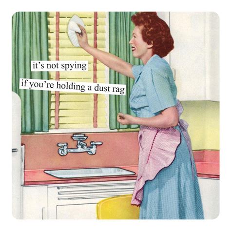 Buy Anne Taintor Square Refrigerator Magnet Its Not Spying If Youre