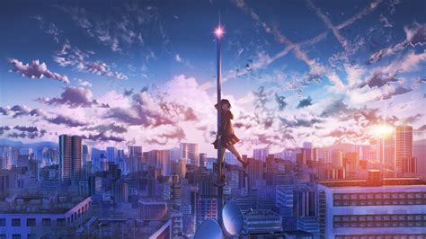 Anime 2D Landscape Artwork Moescape HD Wallpaper