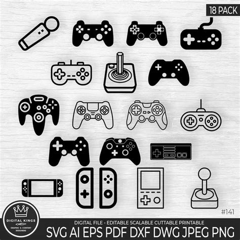 Game Controller Svg Bundle Game Controller Png Bundle Game Controller Clipart Game Controller
