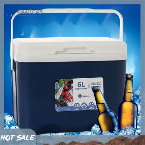 Fanicas My 6L Portable Cooler Box Large Capacity Car Camping Insulation Box Mini Car Fridge