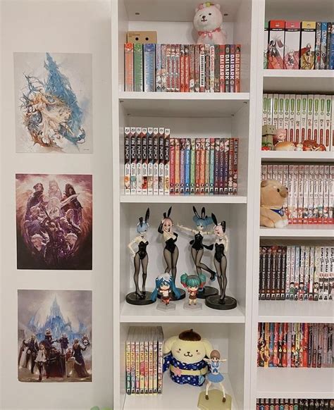 Manga Shelf And Figures Otaku Room Kawaii Room Ideas Otaku Room