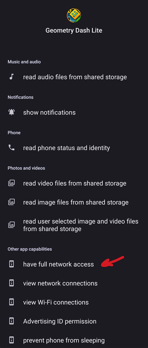 App Permissions Disabling WiFi And Mobile Data Access Nothing Community
