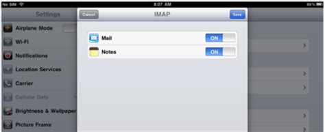 How To Setup An Imap Email Account On Ipad Kb