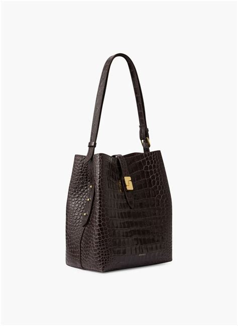 Sac Seau Bandoulière En Cuir Suédé Bello Marron Soeur Femme