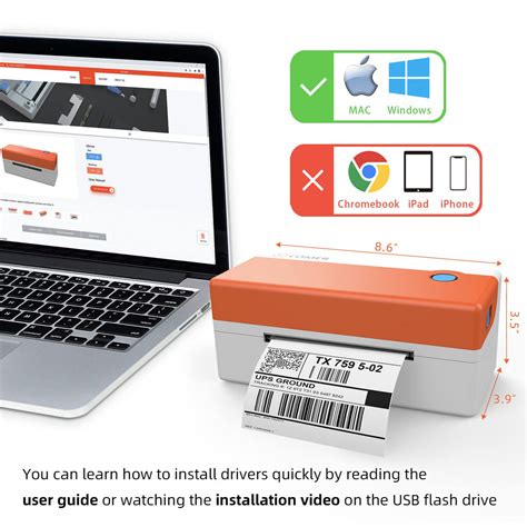 K Comer Rx416 Thermal Shipping Label Printer Comer Store