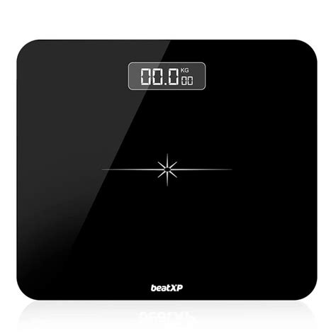 Buy BeatXP Actifit Flare Digital Weighing Scale With Backlit LCD Panel Black Online