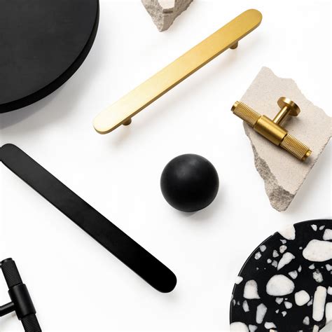 Hemi Pebble Marble Handle Pair Hardware Concepts