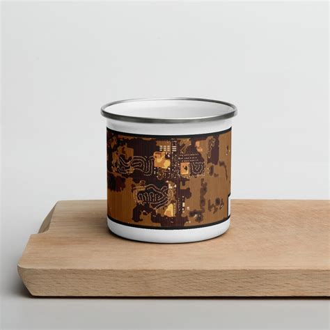 Mayer Minnesota Map Enamel Mug In Ember — Jace Maps