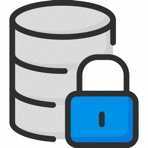 Archive Data Database Lock Padlock Security Storage Icon