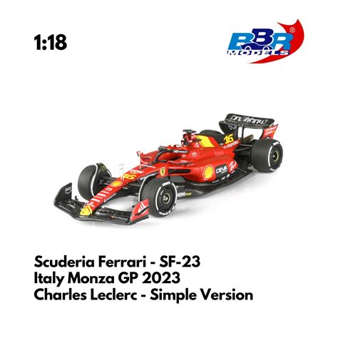 Scuderia Ferrari Sf 23 Italy Monza Gp 2023 Special Livery Charles