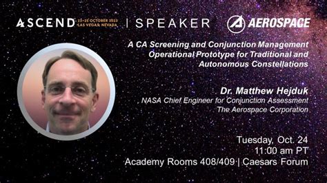 📢 Aerospace Is Excited To Facilitate A Special Workshop Tuesday 10 24 At Ascend With An Extended