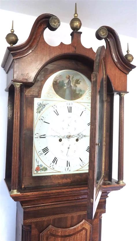 Antique English Longcase Clock Prince Hunslett 8 Day Striking Grandfather