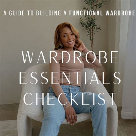 Free Printable Wardrobe Essentials Checklist A Guide To Building You