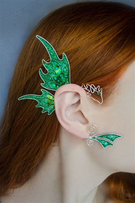 Fairy Dragon Ear Cuff No Piercing Dragon Ear Wrap Etsy