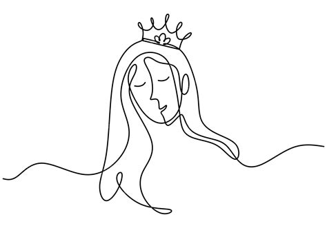 Medieval Queen Drawing