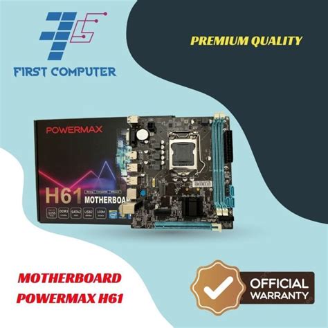 Mainboard PowerMax Intel H61 M ATX LGA1155 Support NVME Lazada Indonesia