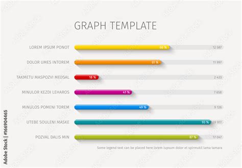 Vector Column Horizontal Graph Template Stock Vector Adobe Stock