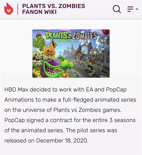 Plants Vs Zombies Animated Tv Series Rplantsvszombies