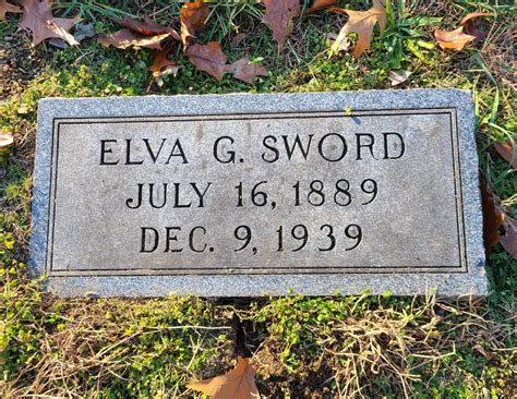 Elva Grace Bricker Sword 1889 1939 Find A Grave Memorial