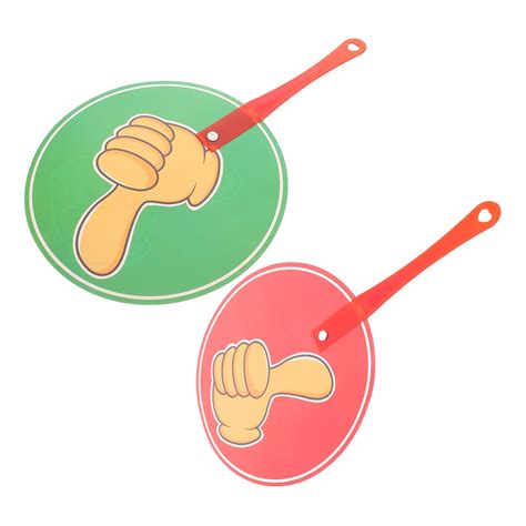 Worgeous Thumbs Up Thumbs Down Paddle True False Paddles Right Or Wrong Signs For Classroom