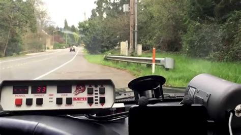 Mph Python Ii K Band Radar Gun Clocking Traffic In Stationary Mode