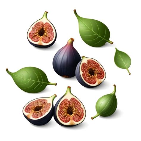 A Fig With The Word Figs On It Premium Ai Generated Vector