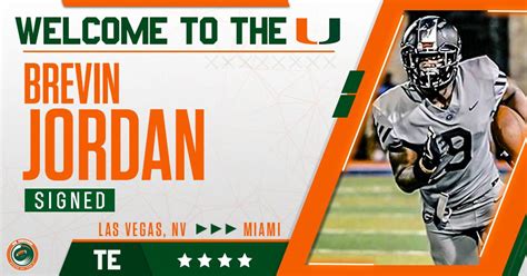 Elite National Recruit Te Brevin Jordan Signs With Miami Hurricanes