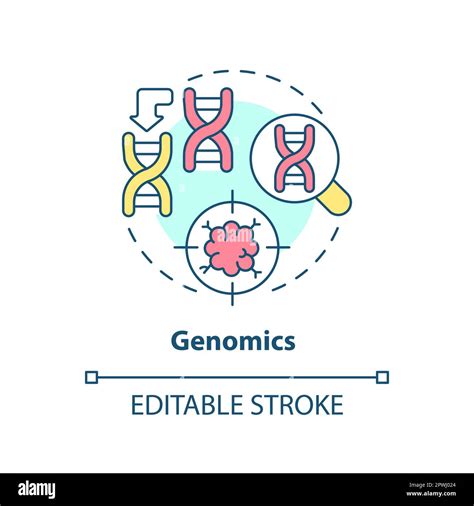 Genomics Concept Icon Stock Vector Image And Art Alamy