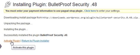 Wordpress Bulletproof Security Plugin Configuration Inmotion Hosting