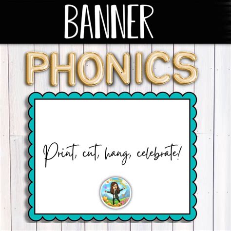 Phonics Banner By The Kindergarten Tpt