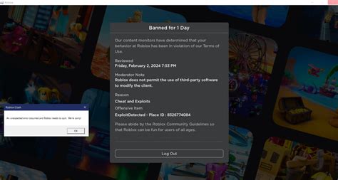 banned for 1 day of cheating and exploits have no idea about it r