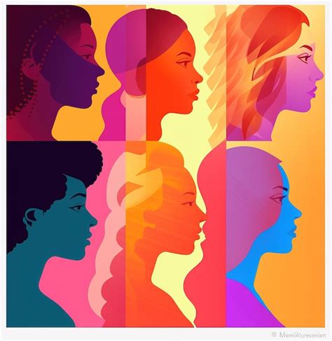 Premium Ai Image A Group Of Multiethnic Women Illustration