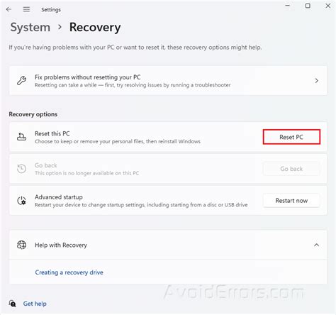 How To Reset A Windows PC To Factory Settings AvoidErrors