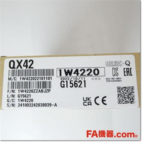 Fa機器ドットコム Qx42 Dc入力ユニット プラスコモンタイプ 64点 三菱電機