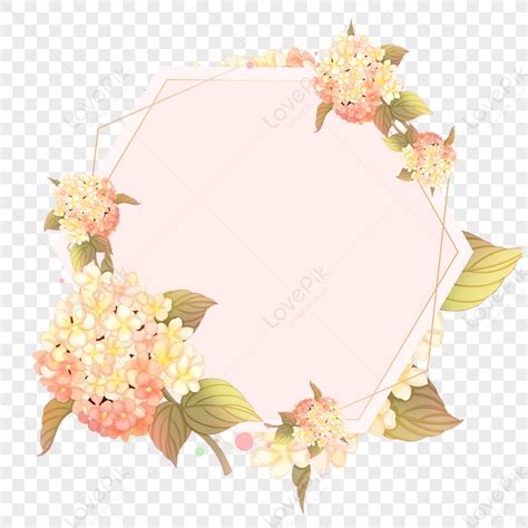 골든 와이어 프레임 일러스트 수국 레이스주형웨딩 Png 일러스트 무료 다운로드 Lovepik