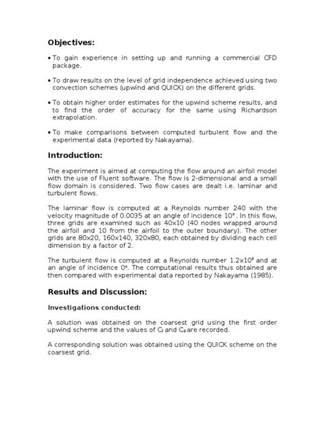 Cfd Report Pdf Reynolds Number Computational Fluid Dynamics