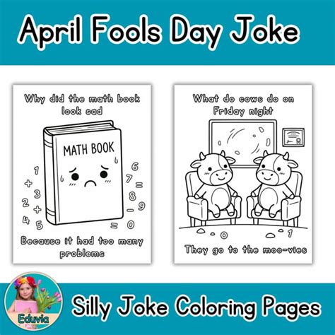 April Fools Day Joke Coloring Pages Funny Joke Activity Pages For